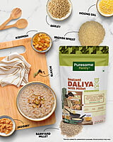 Instant Daliya Mix - Puresome Pantry | Broken Wheat, Barley, Moong Dal ...